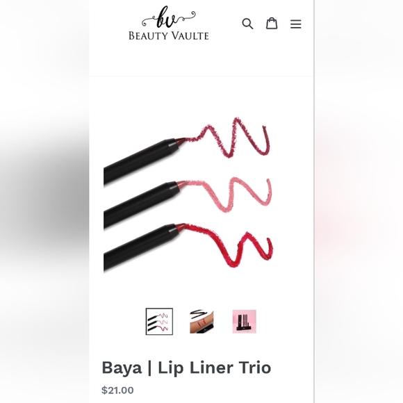Makeup | Beauty Vaulte Baya Lip Liner Trio | Poshmark